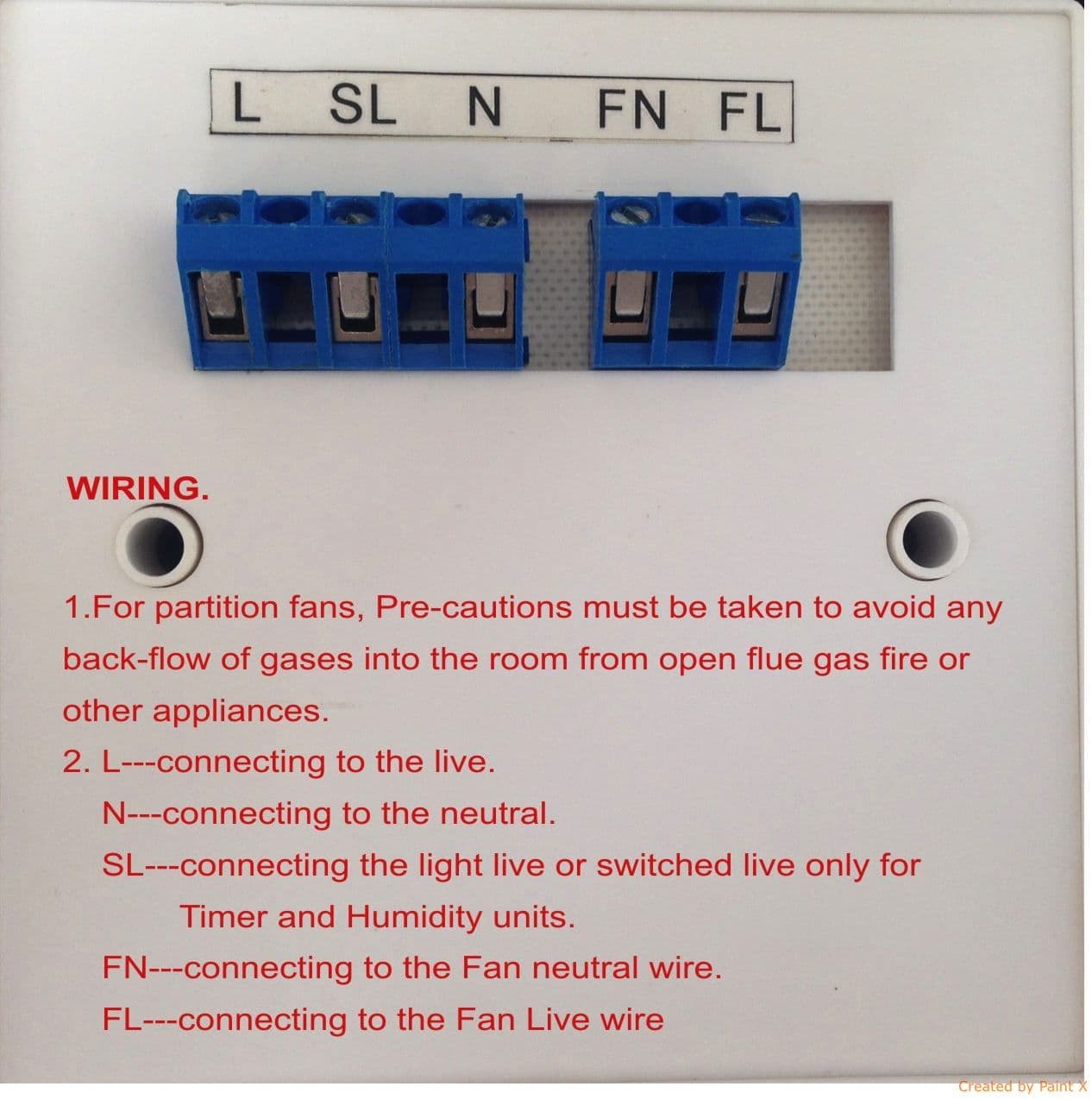 Extractor Fan Inline Bathroom Run on Timer Humidity Sensor Switch Socket