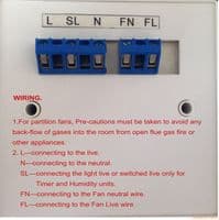Extractor Fan Inline Bathroom Run on Timer Humidity Sensor Switch Socket