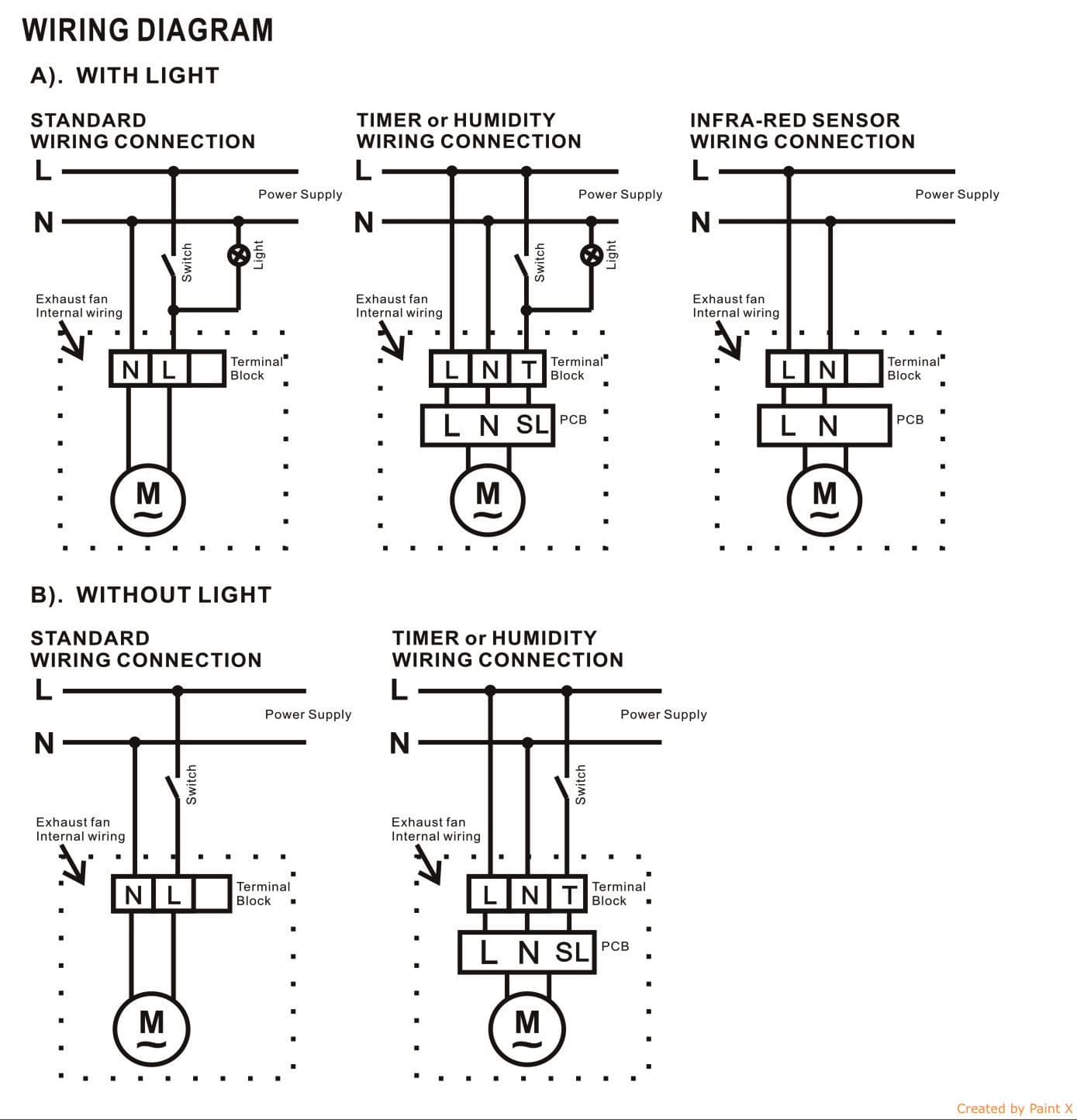 Inline Bathroom Fan Wiring