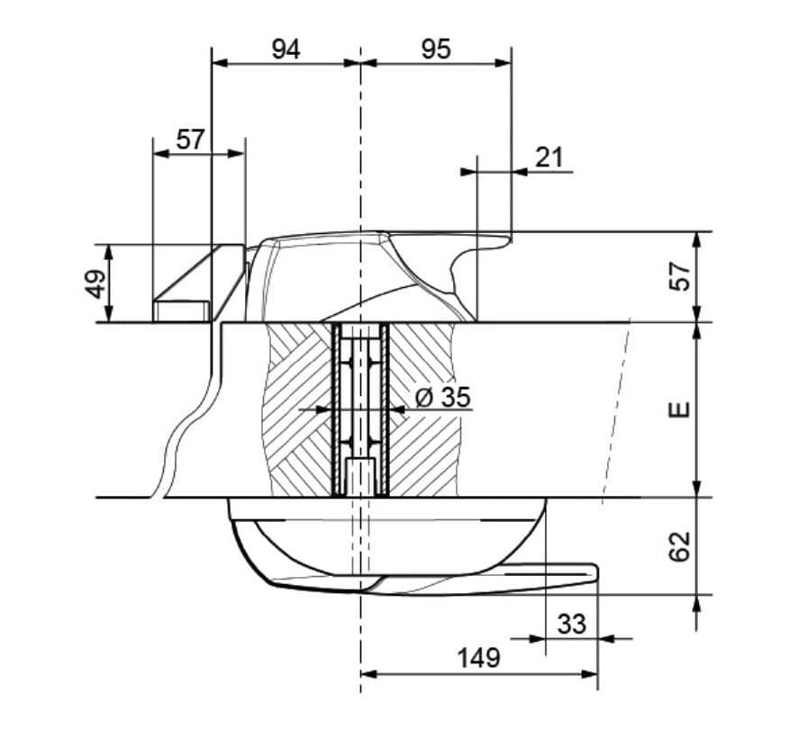 Fermod 430-431 Coldroom Door Fastener Lock
