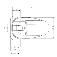 Fermod 520-521 Coldroom Door Fastener Lock