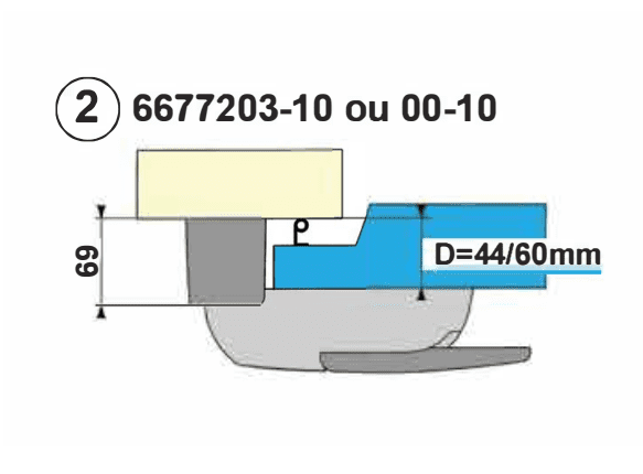 Fermod 520-521 Coldroom Door Fastener Lock