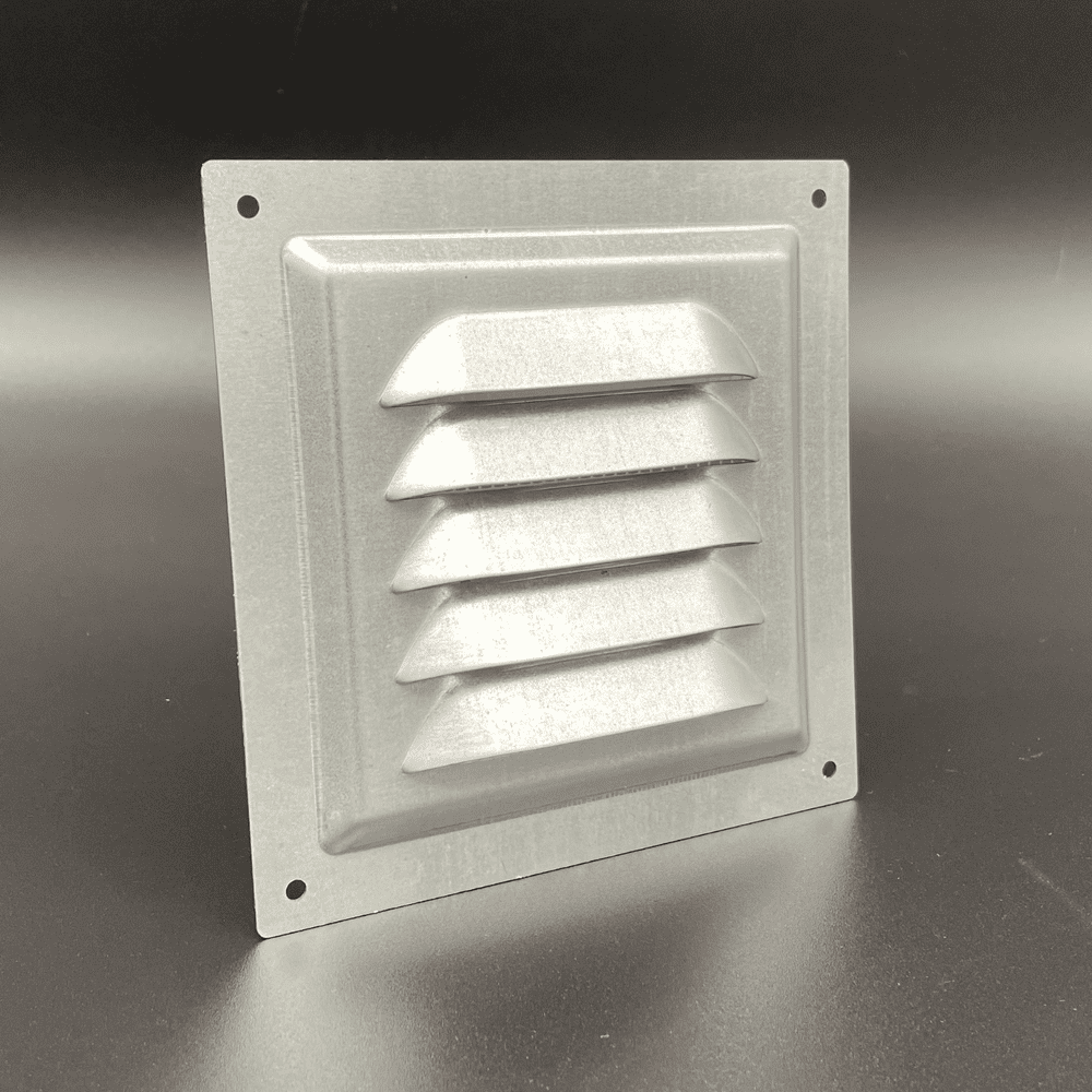 AirTech-UK Flat Metal Fixed Grille 125x125mm with FlyScreen - External ...