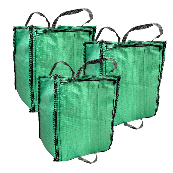 Green Garden Waste Bags 150 kg 45 x 45 x 56 cm Industrial Woven ...