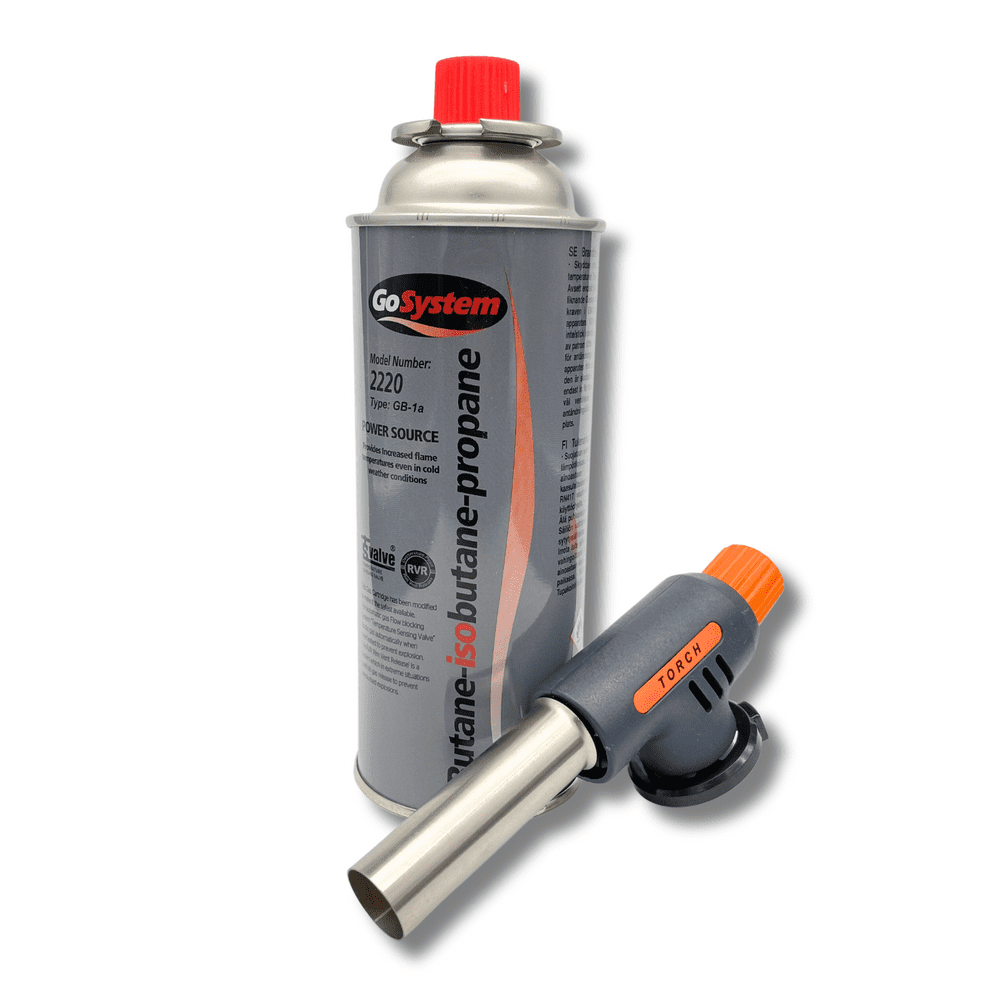 Kitchen Blow Torch - with Auto Ignition and 227g Butane-Isobutane ...