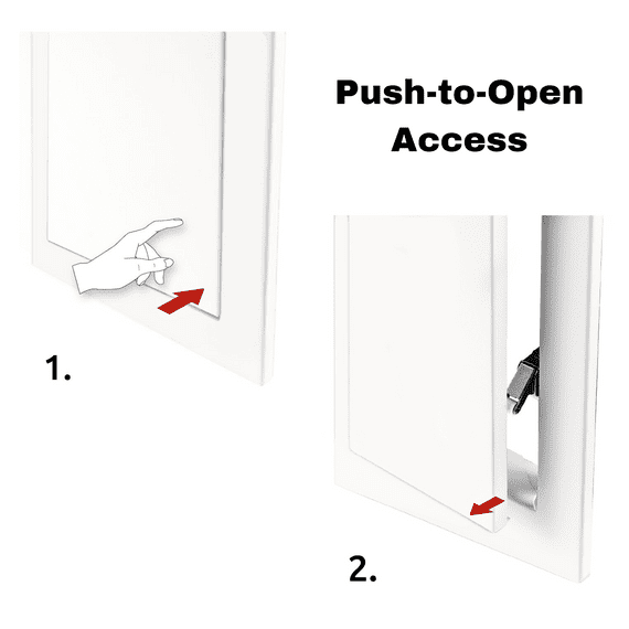 Metal Access Panel Door with Push-to-Open Access System Inspection ...