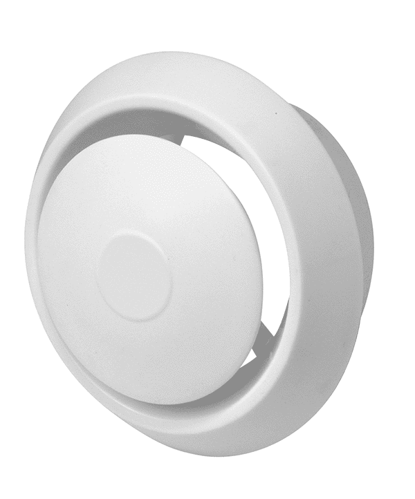 Plastic Air Vent Ceiling Diffuser with Integrated Air Flow Control Disc AN