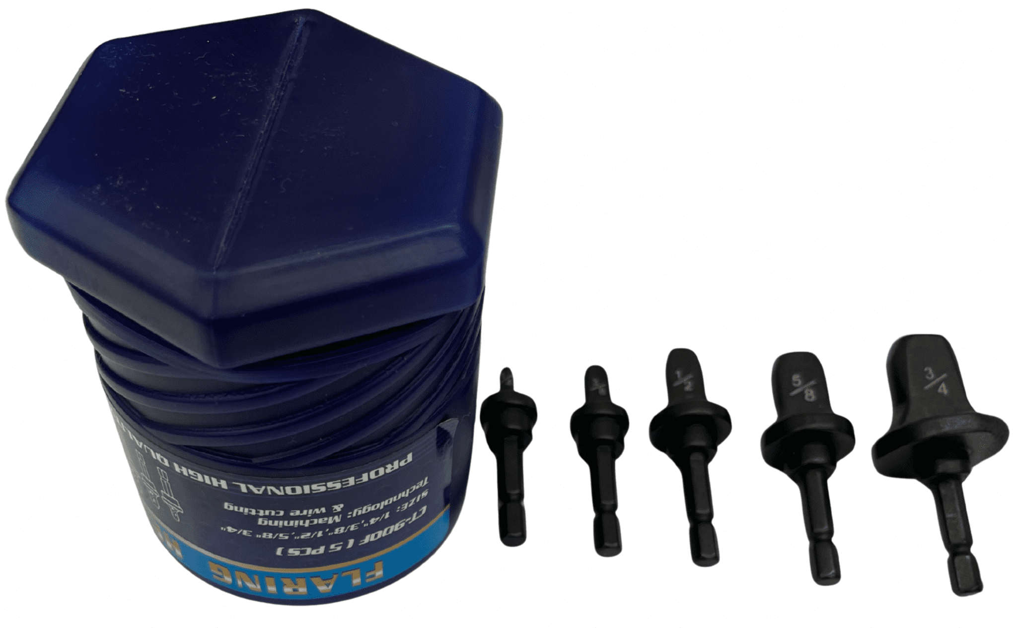 Professional Flaring Head Set 5PCS 1/4" 3/8" 1/2" 5/8" 3/4" Tube ...