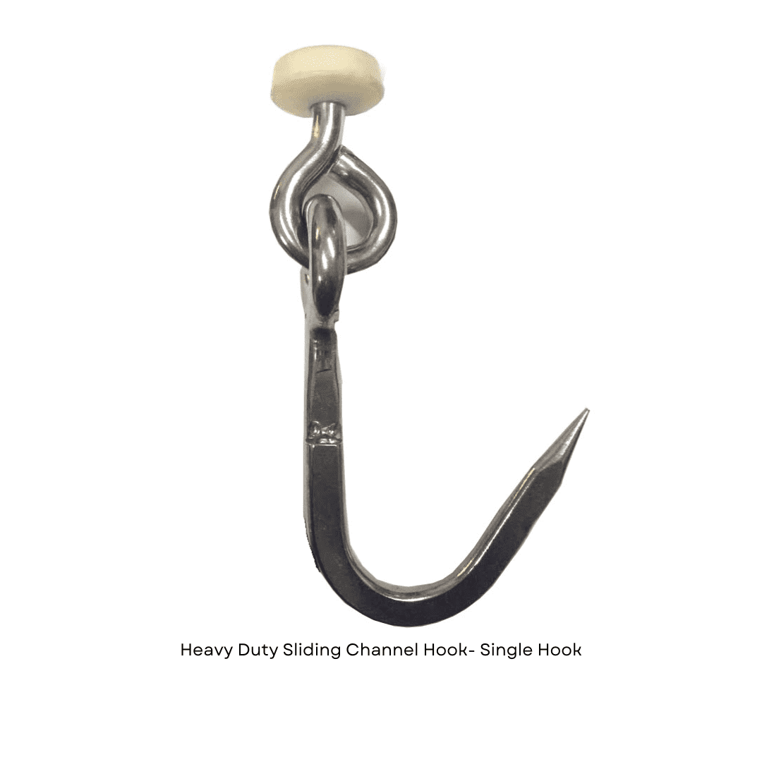 Sliding Meat Rail Hanging System- 2M Single Hooks