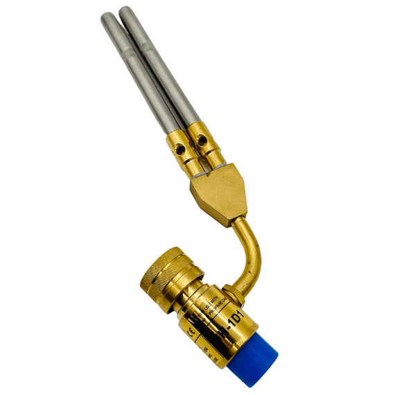 TWIN BURNER TURBO SWIVEL PRO MAPP Gas Or Propane Double Barrel Air-Fuel ...