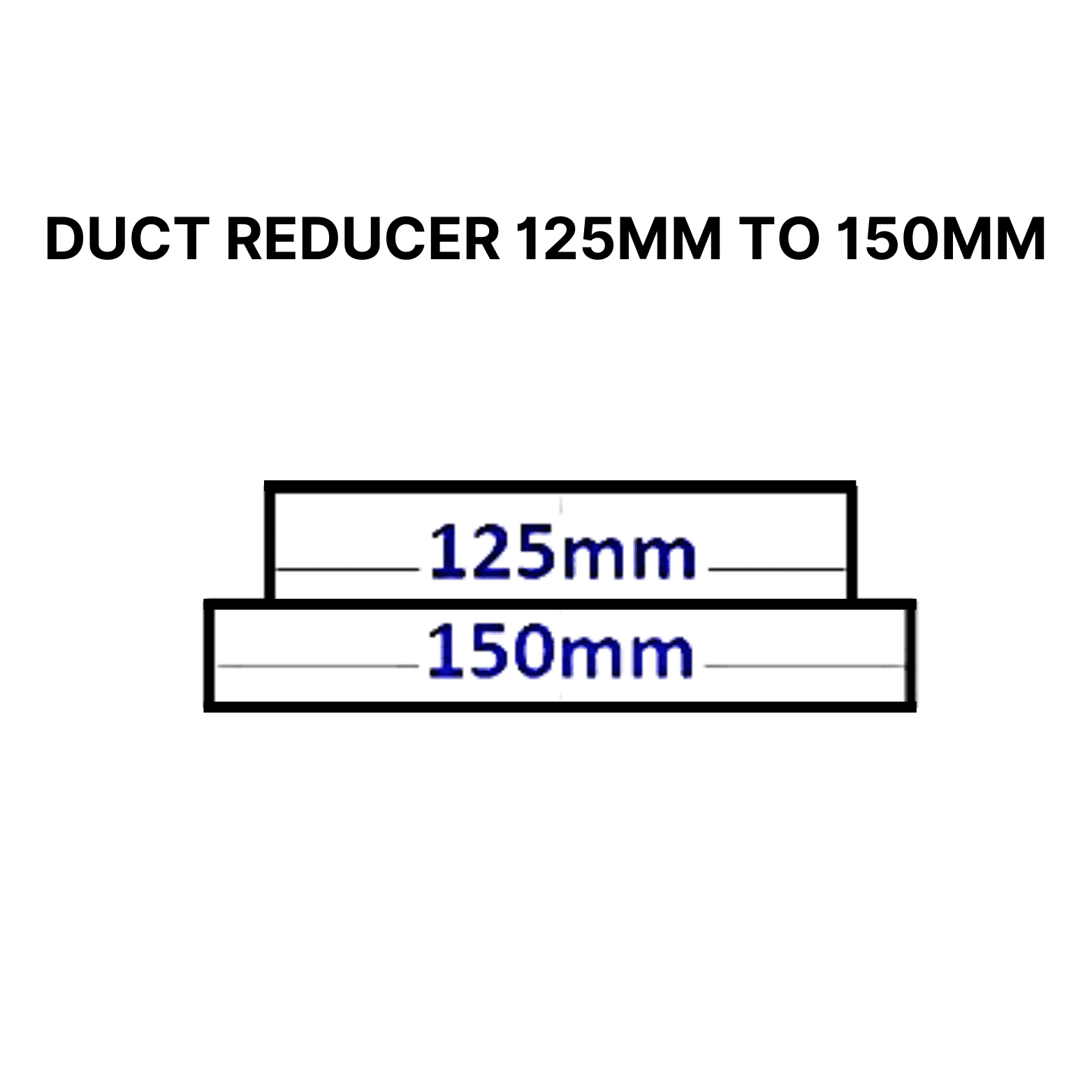 Universal Reducer for Ventilation Systems with 125 to 150mm Diameter ...