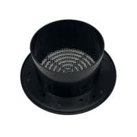 Ventilation Grille Round Black 4" 100mm Duct Extractor fan Bathroom