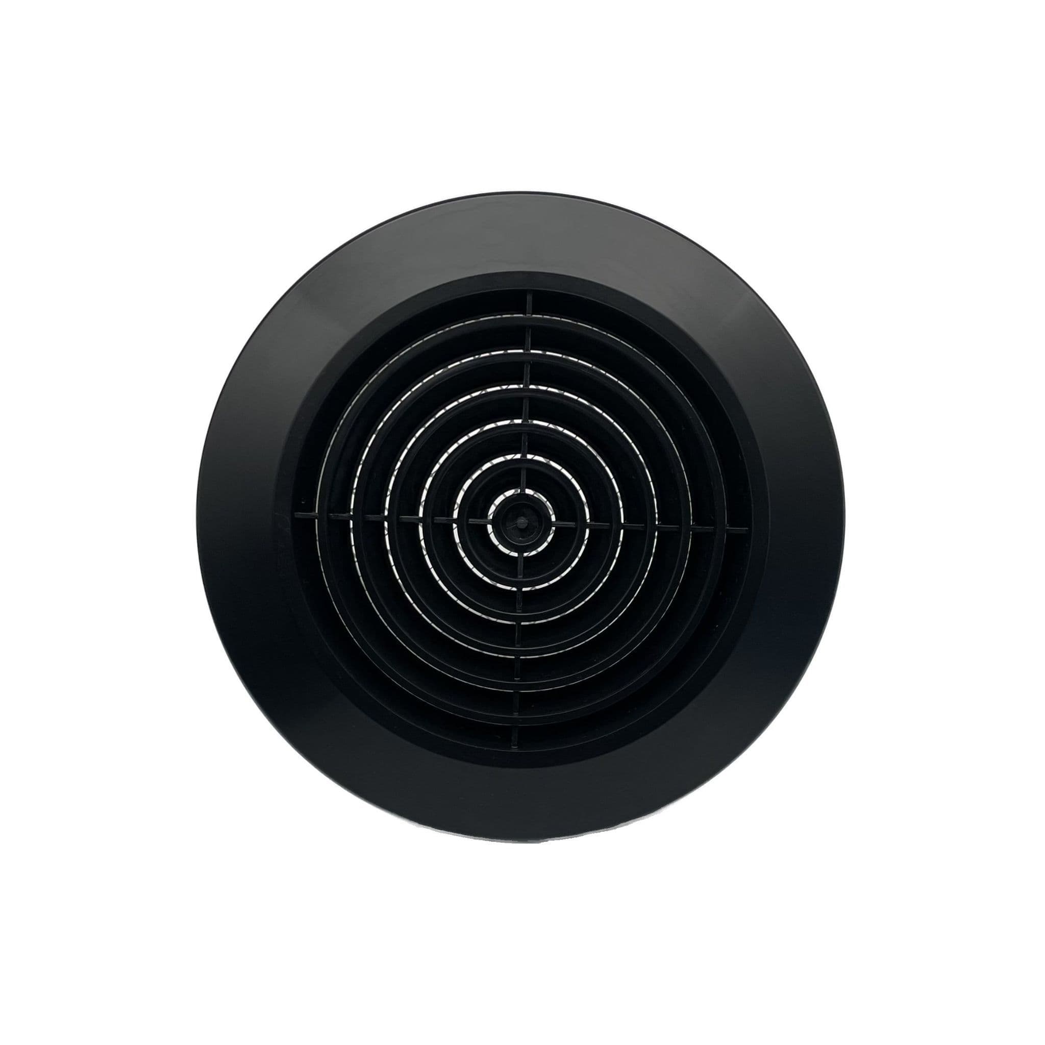 Ventilation Grille Round Black 4" 100mm Duct Extractor fan Bathroom