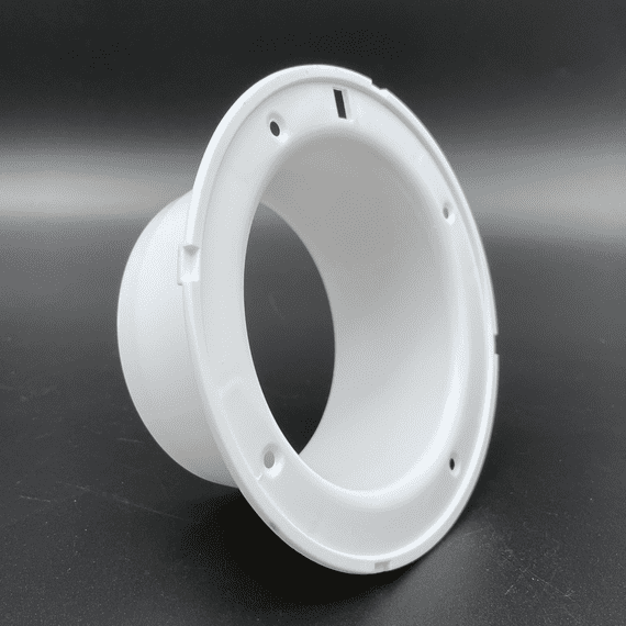 White Plastic Flange 6"/150mm - Versatile Wall or Ceiling Mounted ...