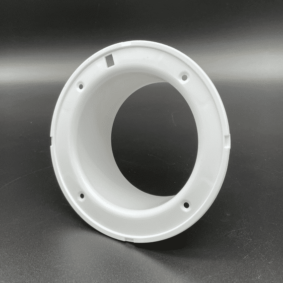 White Plastic Flange 6"/150mm - Versatile Wall or Ceiling Mounted ...