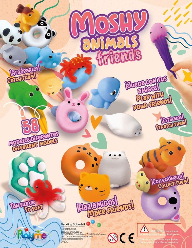 50mm Vending Capsules - Moshy Friends Animal Edition Mix x 100