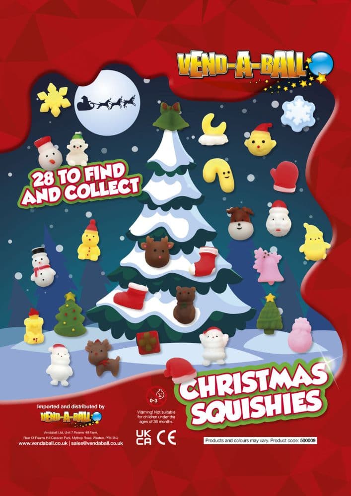 50mm Vending Capsules - Squishy Christmas Mix x 100