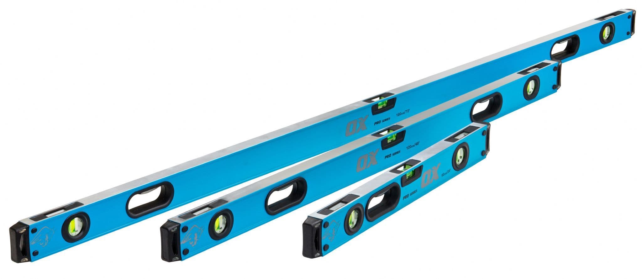 OX Pro Level Bag with 1800mm 1200mm & 600mm Pro Levels