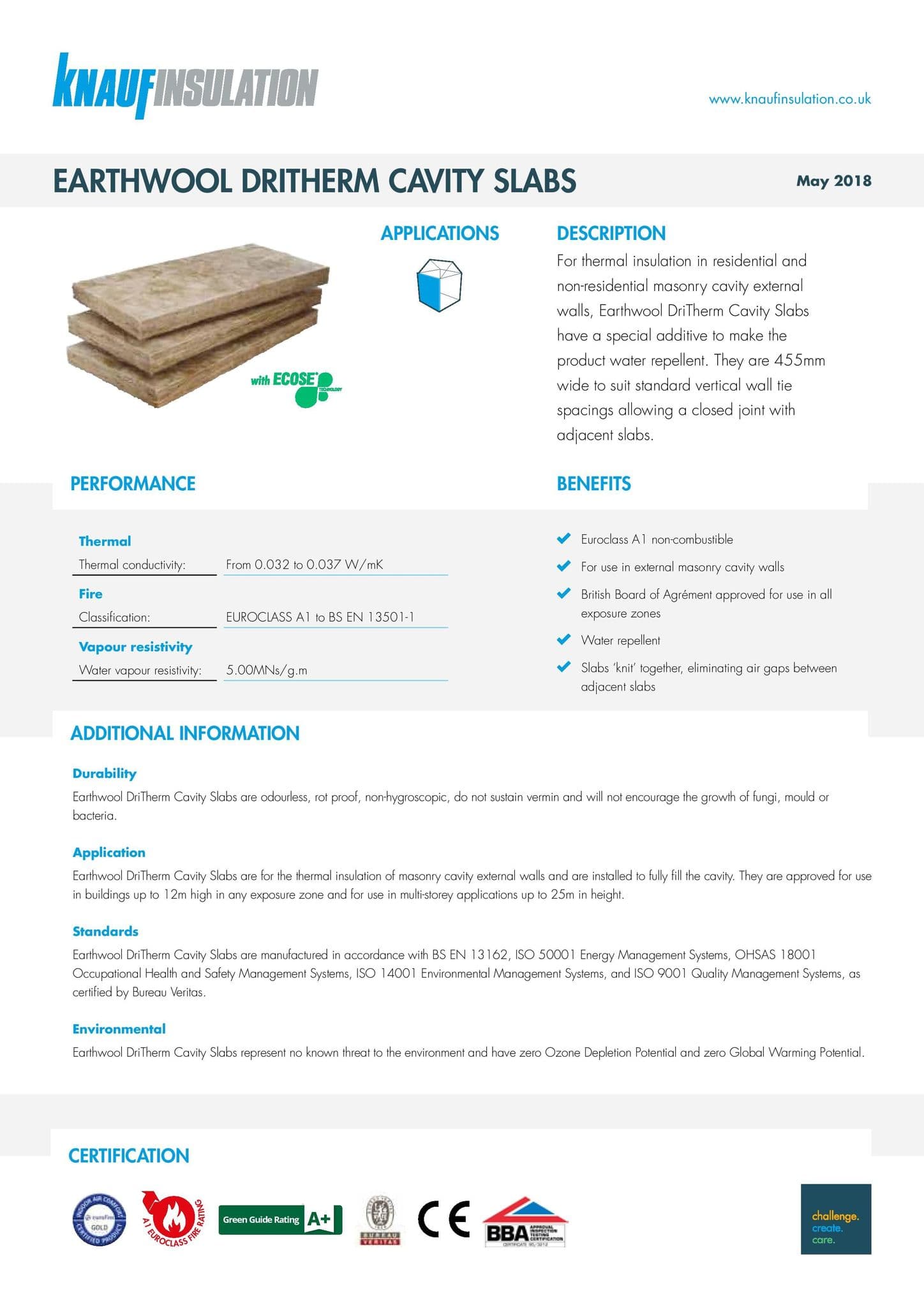 100mm Dritherm 32 Ultimate 1 2m x 455mm x 6 Slabs 3 28m2 Pack