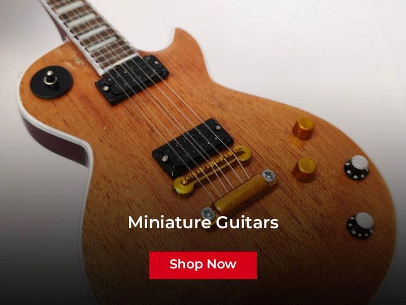 Miniature Replica Guitars | Display Case & Stand | Guitar Gifts | Axman