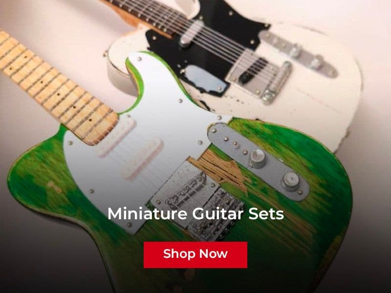 Miniature Replica Guitars | Display Case & Stand | Guitar Gifts | Axman