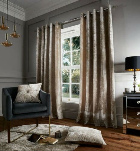 Black crushed velvet curtains store