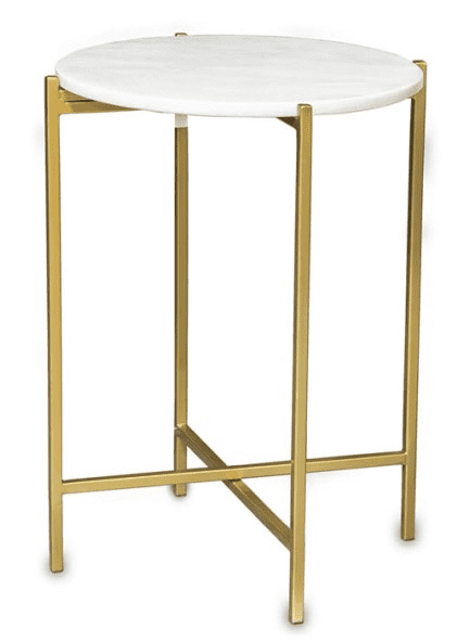 Kirkwood ND14 ARTMODA Side Table with Marble Top