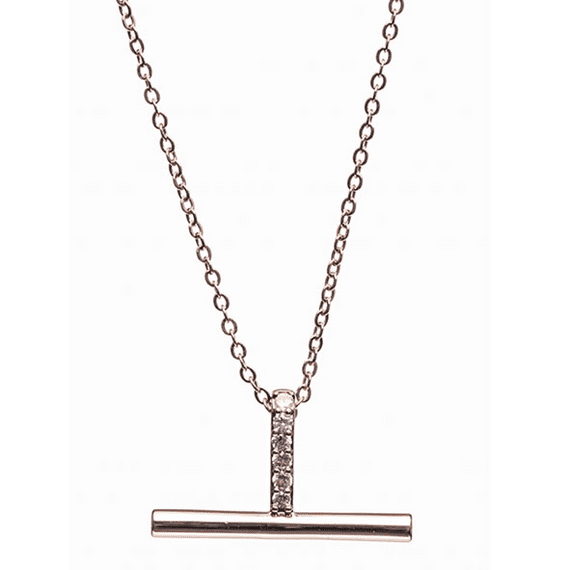 Newgrange 600063 Rose Gold T Bar Pendant