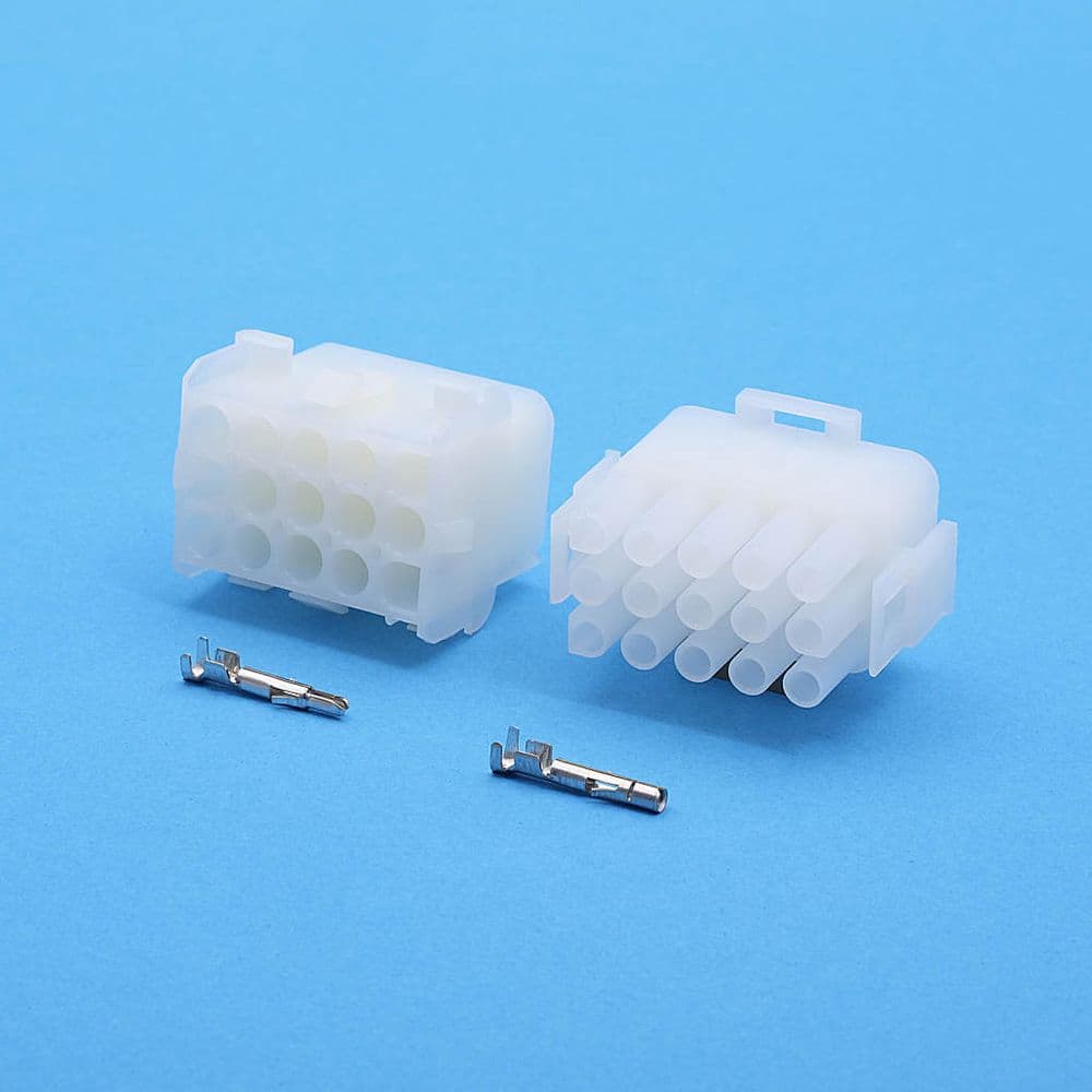 15 way Mate-N-Lock kit plug receptacle and terminals MNL15KIT