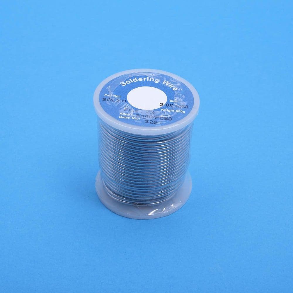 2 0mm Flux cored solder 60 lead 40 tin 500 gram reel RS12
