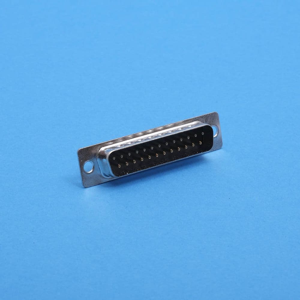 25 way D type plug connector D25M