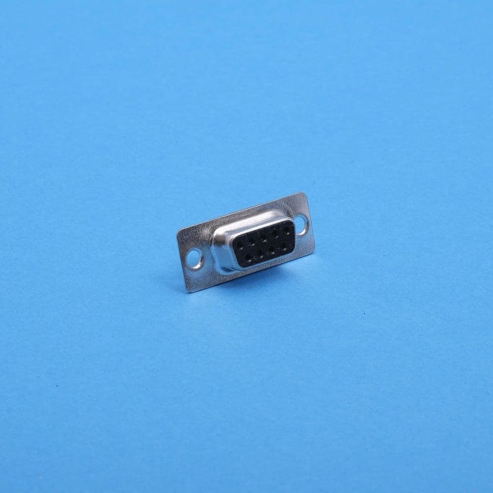 9 way D type socket connector D9F