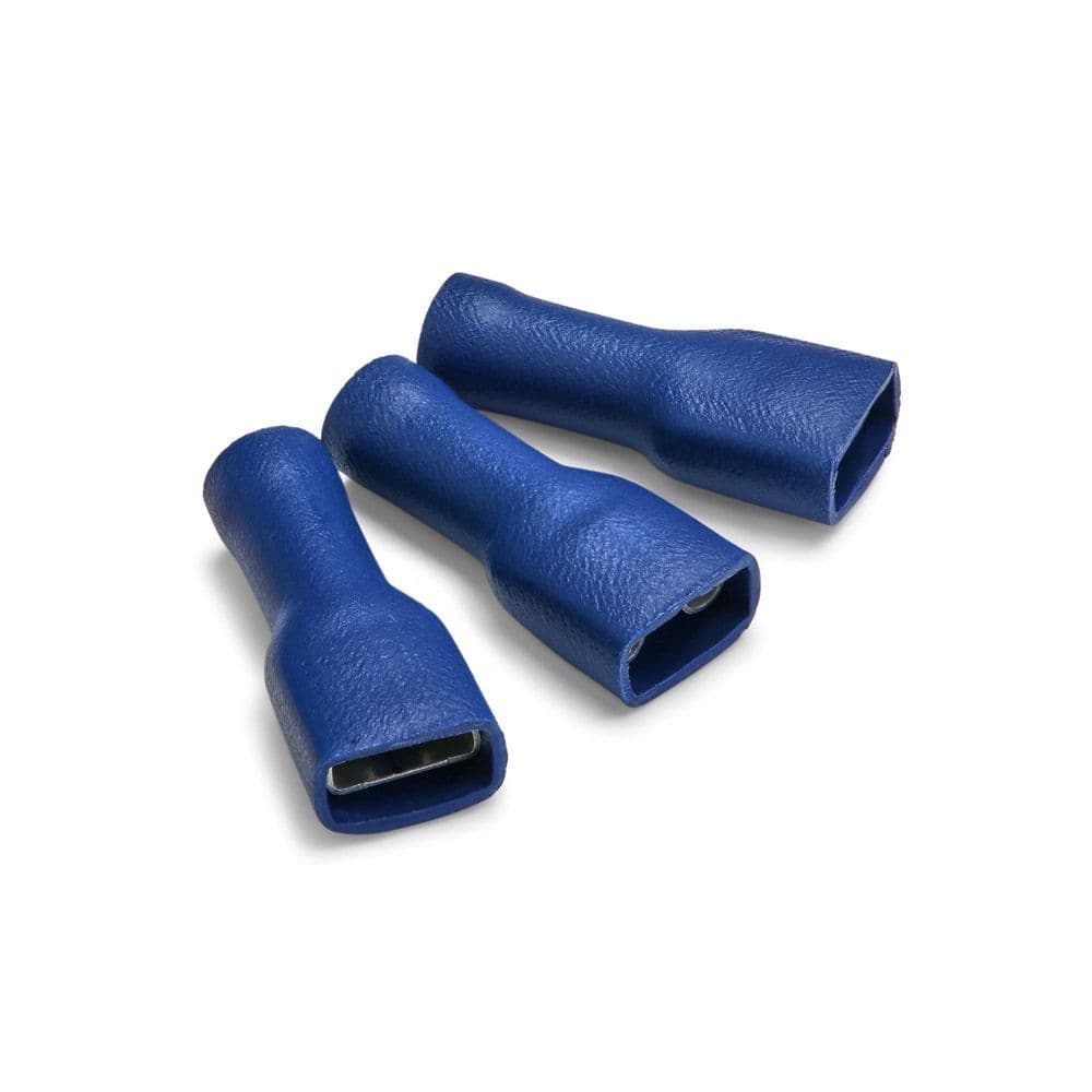 Blue fully ins female blade terminal 6 3mm T302