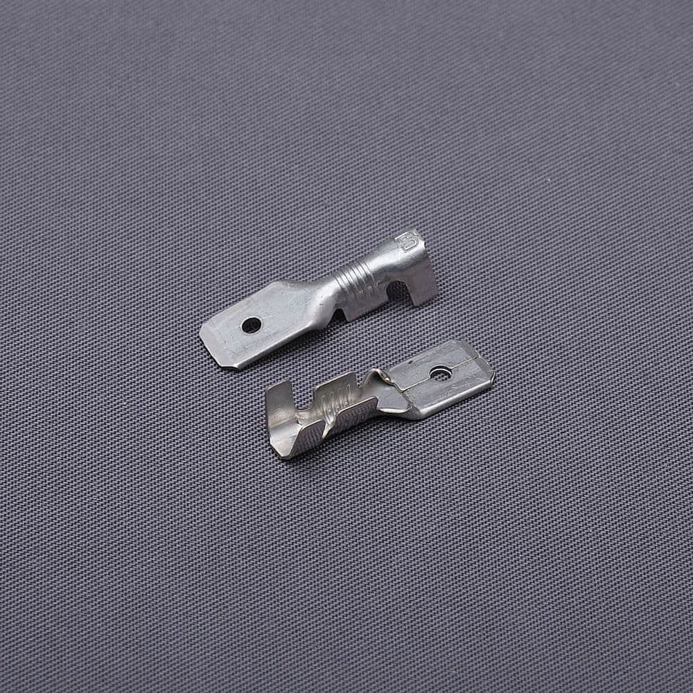 Plated 6 3 x 0 8mm male blade terminal for 0 5-2mm wire 30-291/10