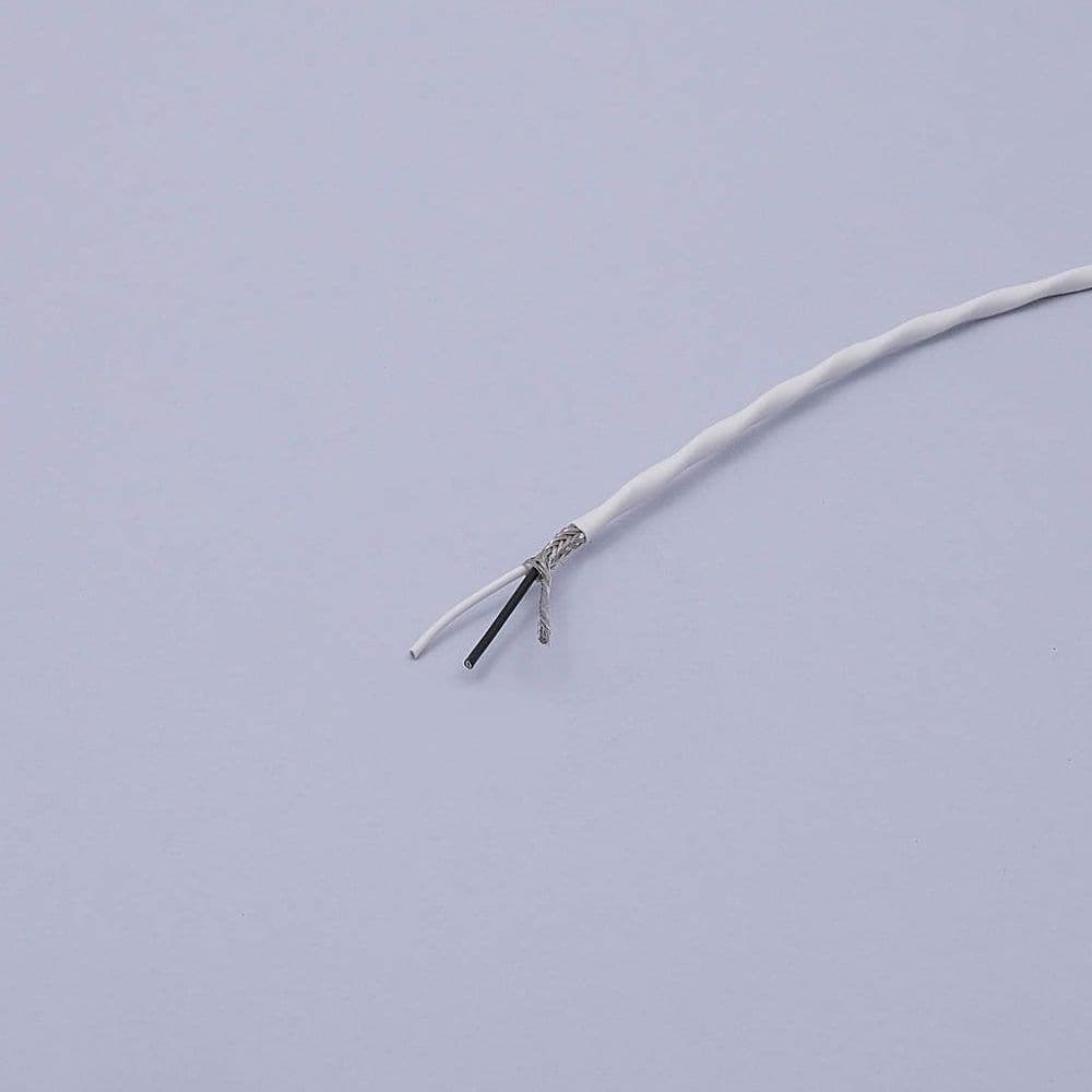 Raychem 44 2 core screened cable 0 62mm White sleeve SCN44-0 62/2