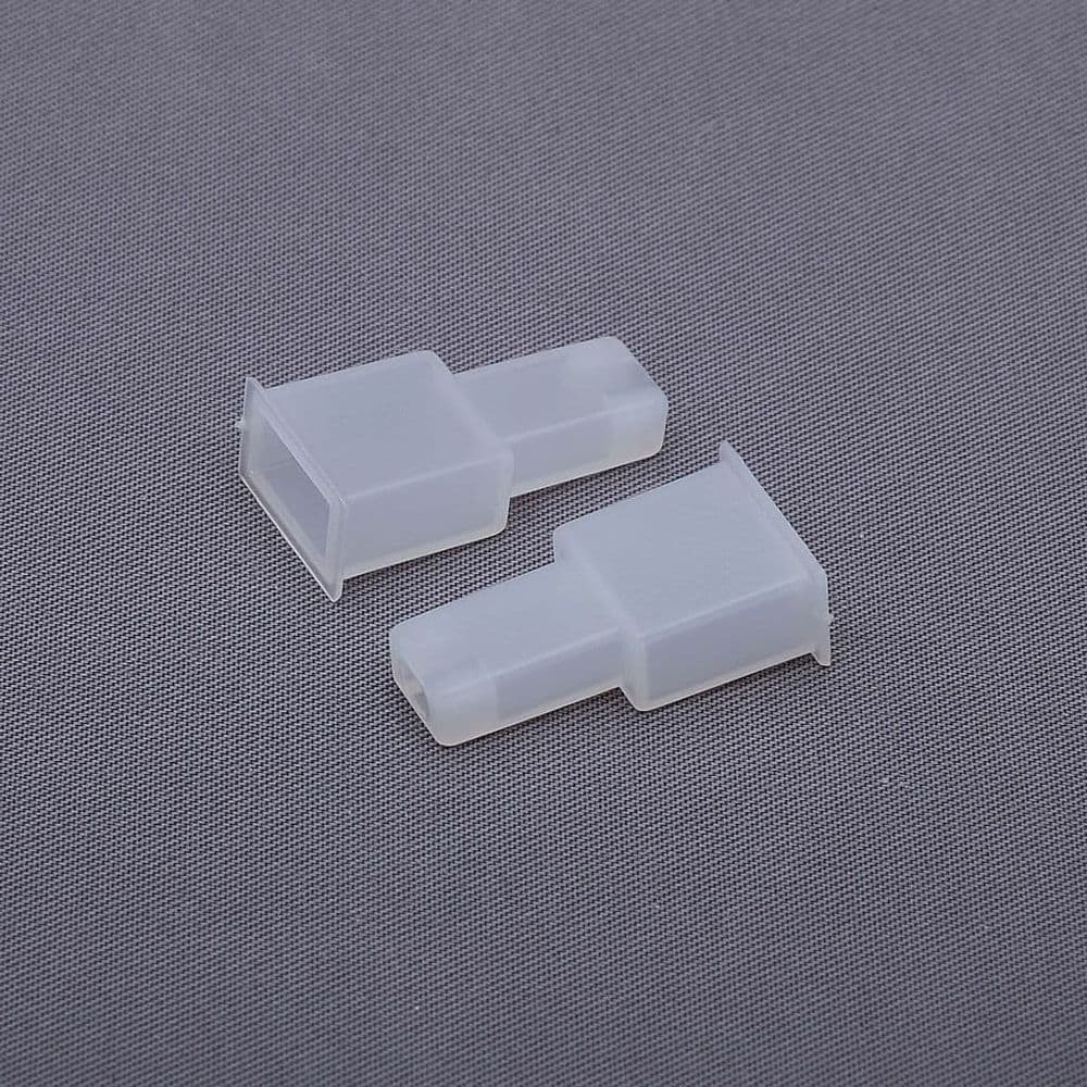 Single cover for 6 3mm male blade terminal White 10 pack RS63003W/10