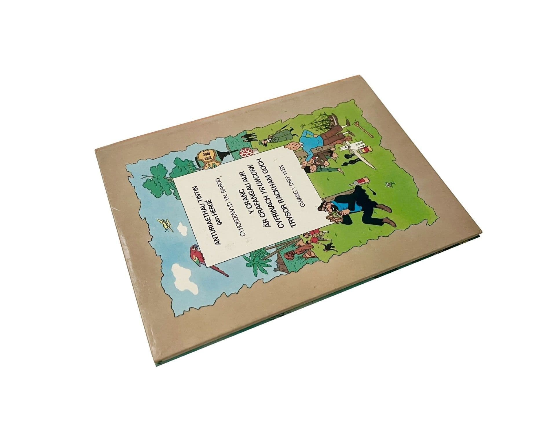 Anturiaethau Tintin Trysor Rackham Goch 1979 Welsh First Edition VG – Hergé