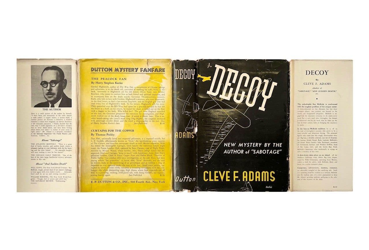 Decoy by Cleve F Adams First Edition E P Dutton & Co Inc 1941