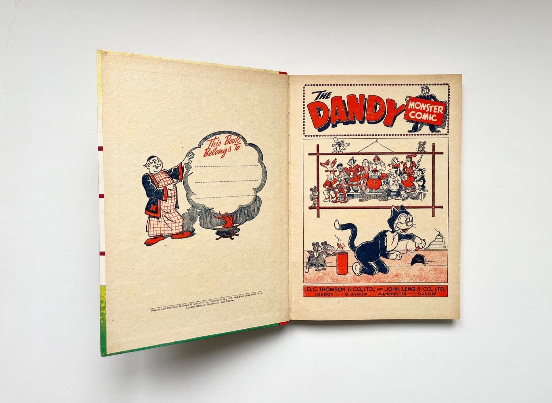 The Dandy Monster Comic 1952 Annual D C Thomson 1951