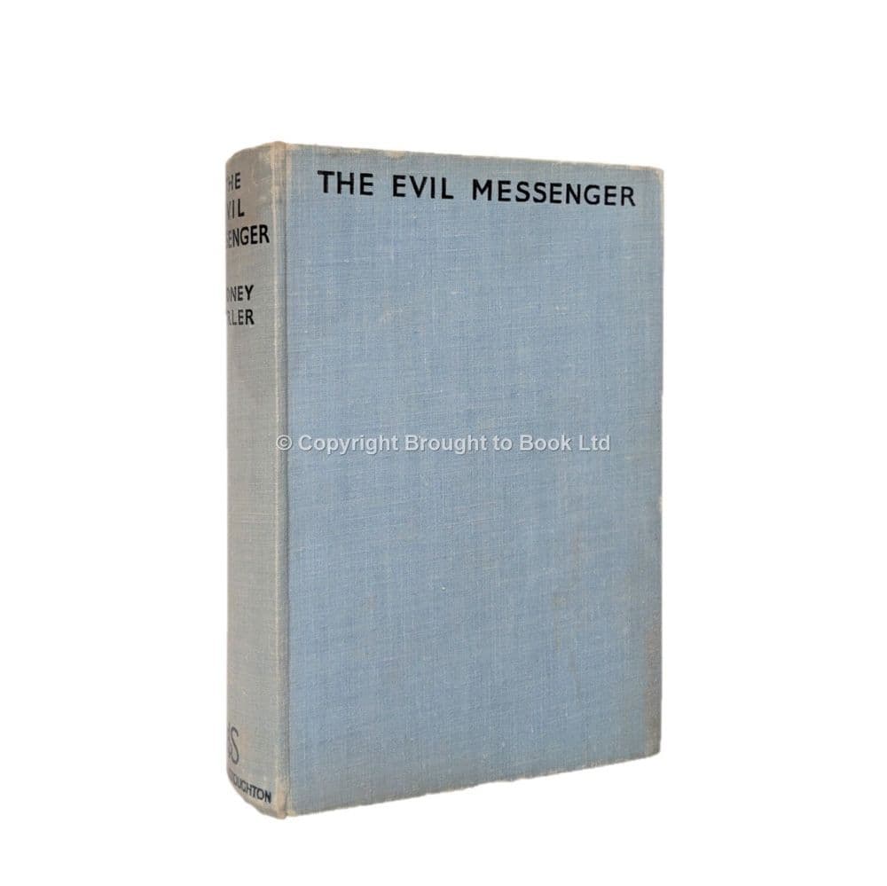 The Evil Messenger by Sydney Horler First Edition Hodder & Stoughton 1938
