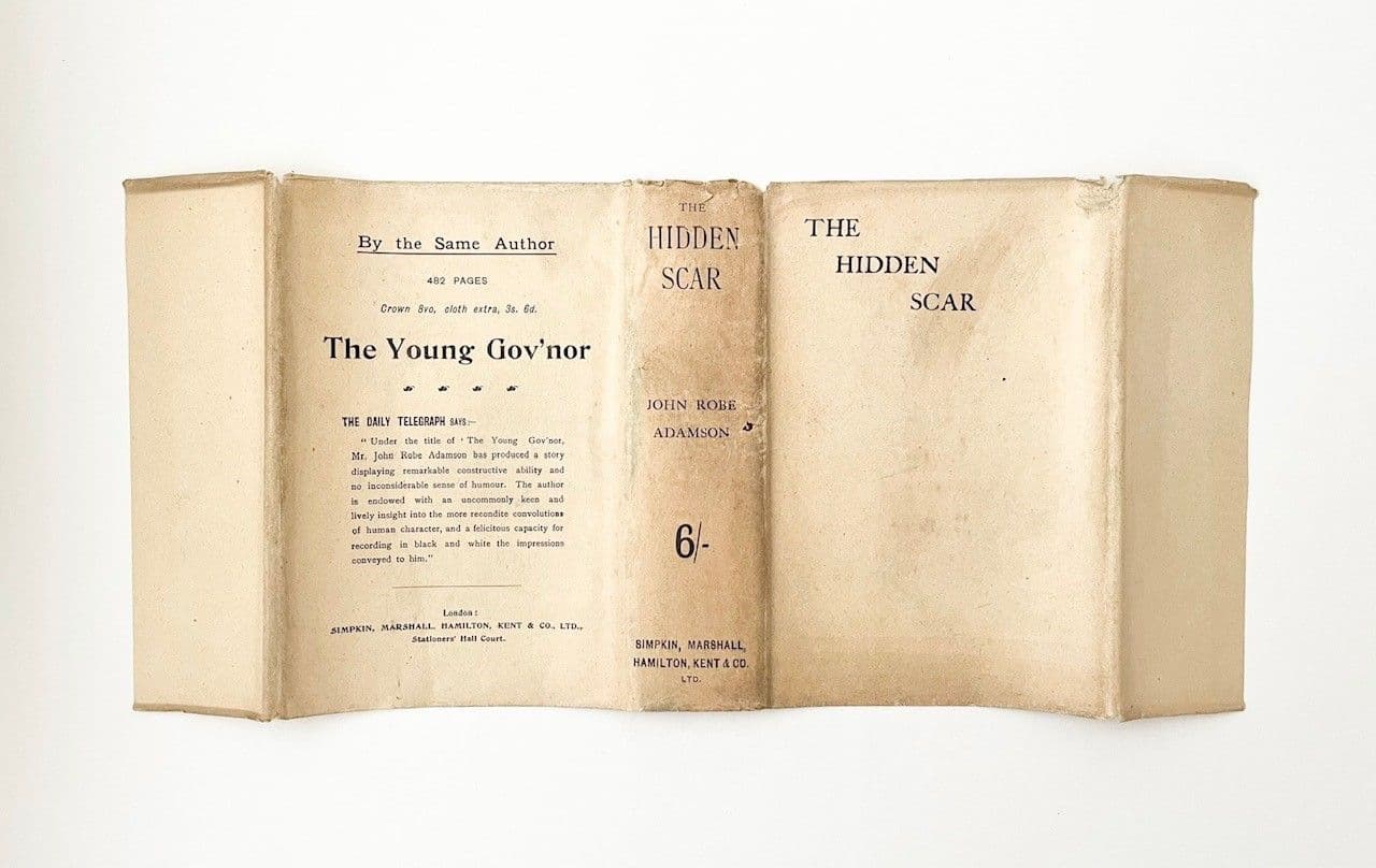 The Hidden Scar by John Robe Adamson First Edition Simpkin Marshall ...