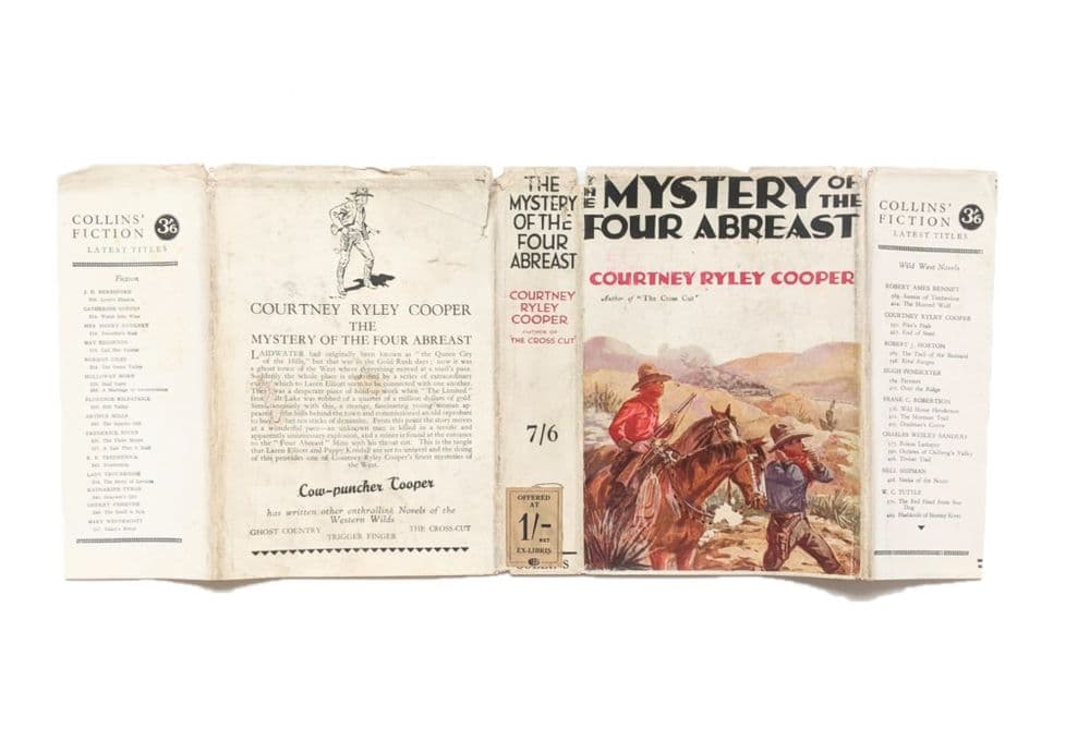 The Mystery of the Four Abreast by Courtney Ryley Cooper Dust Jacket ...