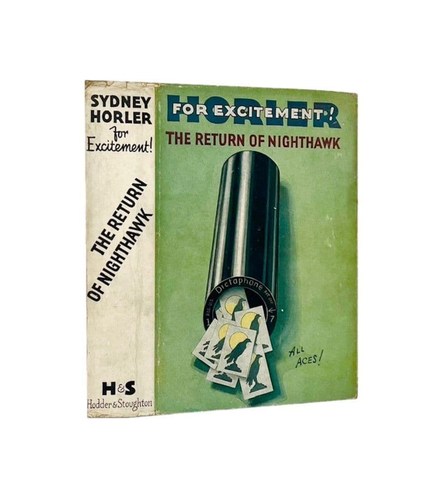 The Return of Nighthawk by Sydney Horler Dust Jacket Only First Edition Hodder & Stoughton 1940