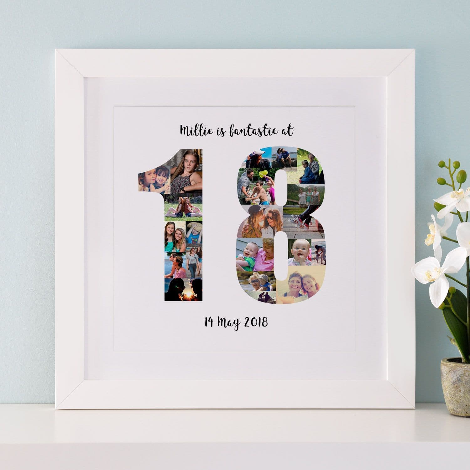 Personalised 18th Birthday Photo Collage