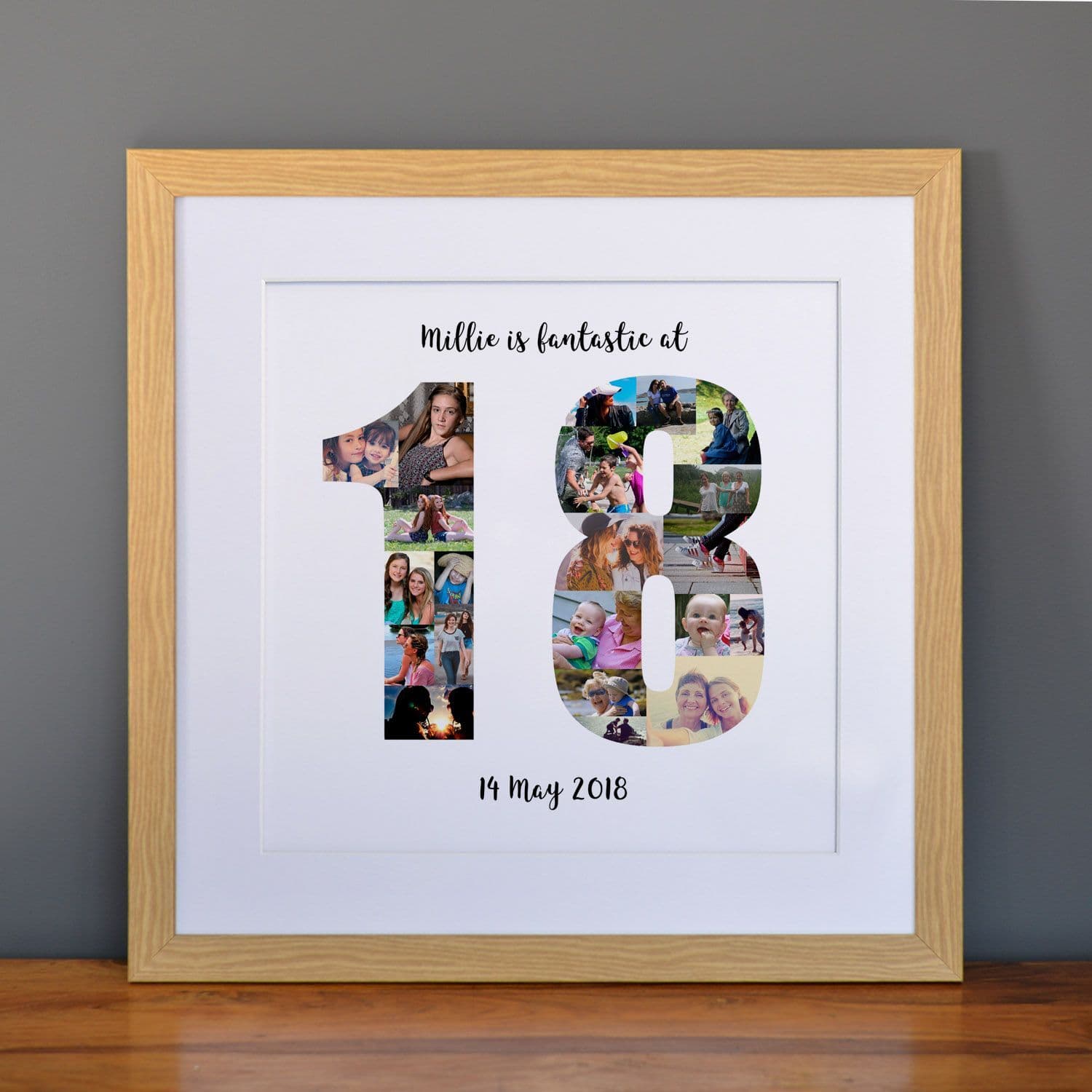 Personalised 18th Birthday Photo Collage