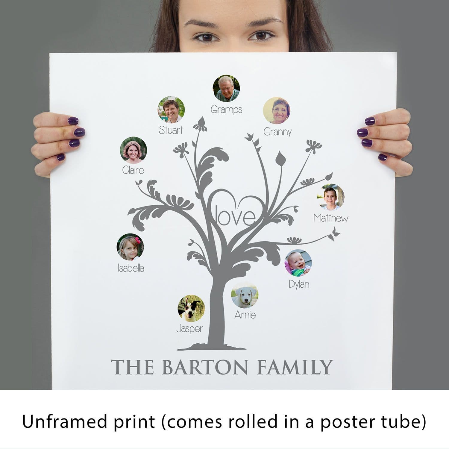 Personalised Family Tree Photo Art