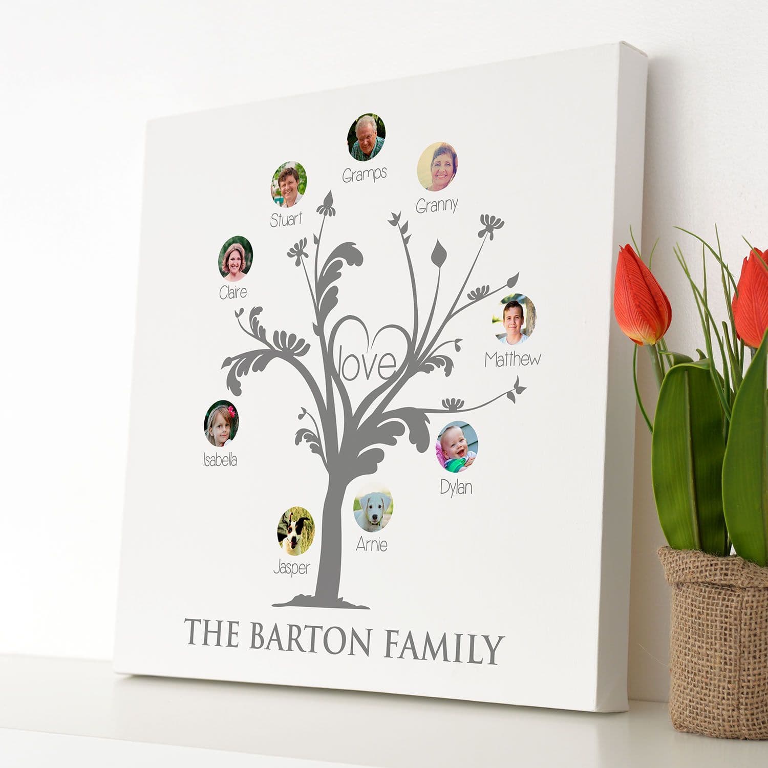 Personalised Family Tree Photo Art