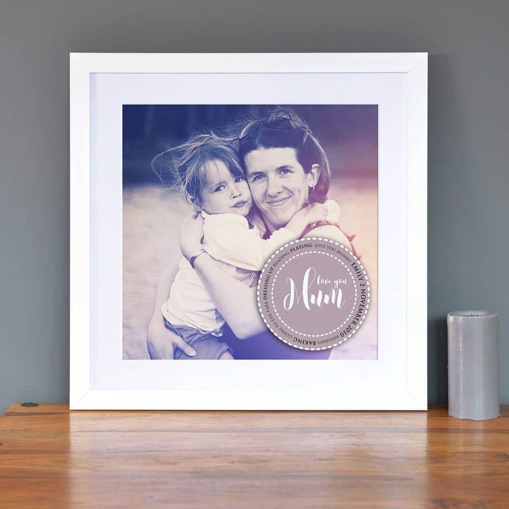 Personalised Photo With Message Art