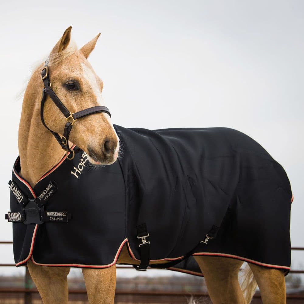 Horseware Rambo Airmax Disc Front Cooler - Black/Tan/Orange/Black