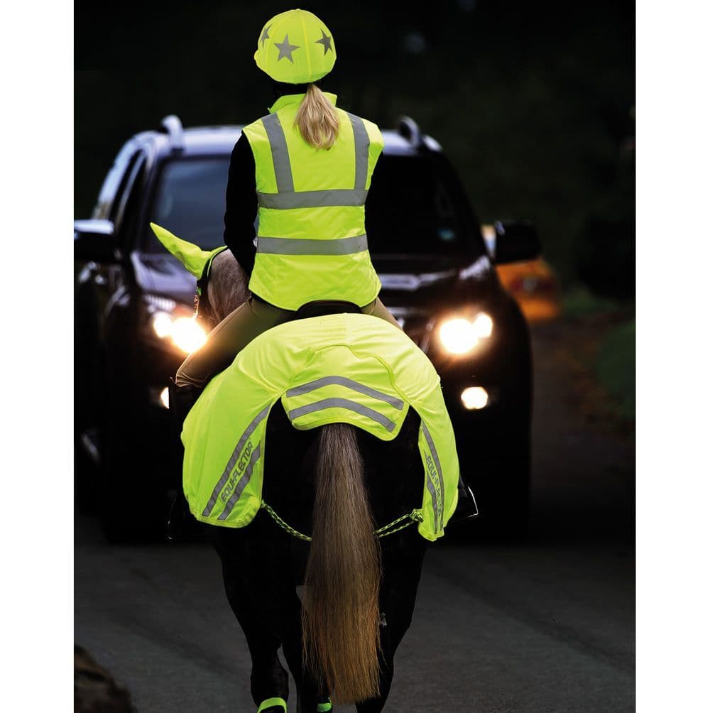 Shires Equi-Flector Mesh Exercise Sheet - Yellow